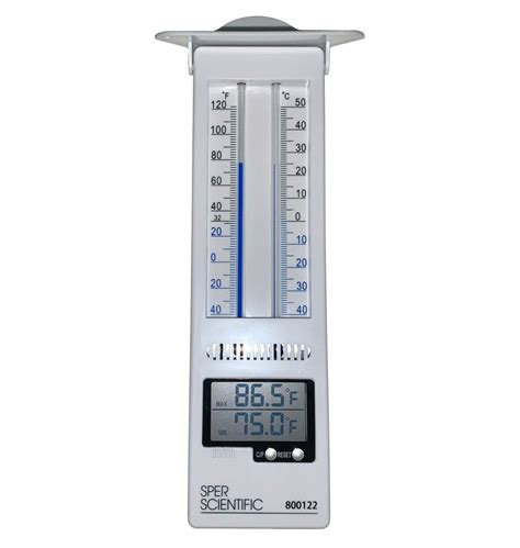 Analog Digital Mercury Free Minmax Thermometer Sper Scientific Direct