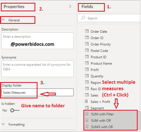 Creating Display Folder In Power Bi Power Bi Docs
