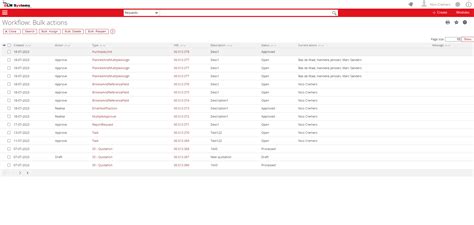 Bulk Workflow Actions Glm Systems