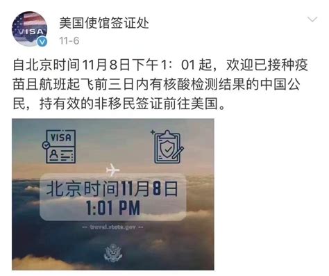 重磅！美国解除旅行禁令！11月8日起全程接种疫苗人群持三天内核酸即可赴美 Rgotousa