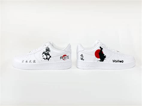 Кастом кроссовок Nike Air Force 1 Miyamoto Musashi
