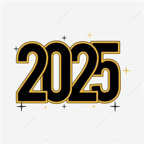 Año Nuevo 2025 Vector PNG dibujos 2025 Año Año Nuevo PNG y Vector