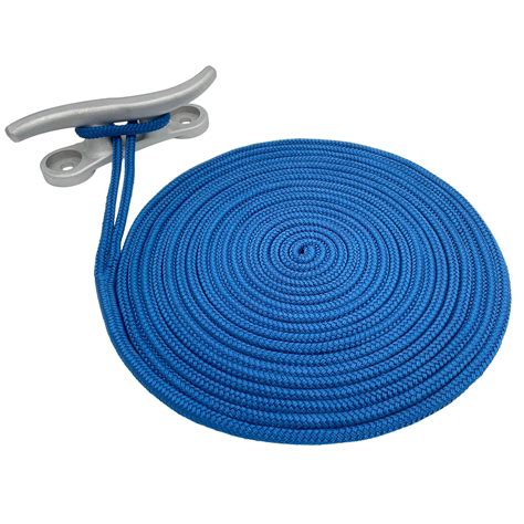 Titan Double Braid Nylon Dock Line Blue Diy