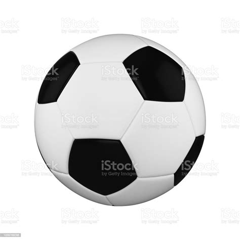축구 공 흰색 배경에 고립입니다 흑인과 백인 축구 공입니다 3차원 형태에 대한 스톡 사진 및 기타 이미지 3차원 형태