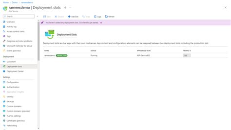 How To Configure Deployment Slots In Azure App Service Mohammed Ramees