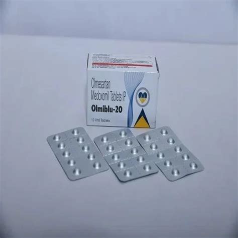Olmesartan Medoxomil 20 Mg Tablet For Clinical 10x10 Tablets At Rs