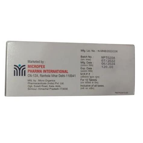 Allpex M Montelukast Sodium Levocetirizine Hcl Tablet Ip Micro Organic