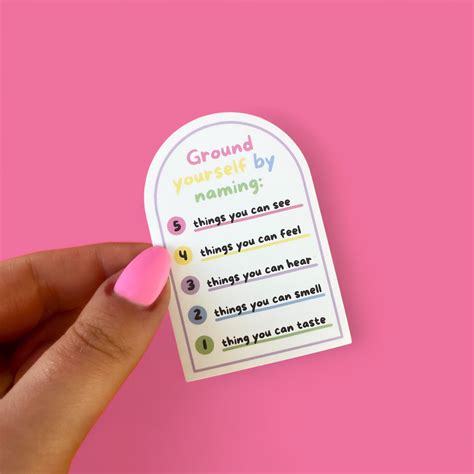 54321 Grounding Sticker Sunshine Lane