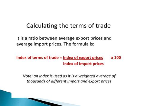Terms Of Trade Ppt