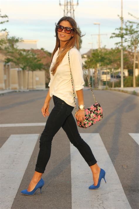67 Best Blue Heels Images On Pinterest Feminine Fashion Blue Heels