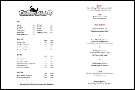 Crab Shack On Princess Cruises Plus Menu Princess Cruises Crab