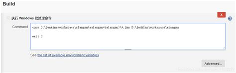 Jenkins执行windows批处理命令 Copy未生效windows Jenkins 复制文件到别的目录 Csdn博客