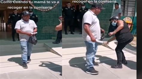 Madre recibió a su hijo a cinturonazos tras salir de la cárcel