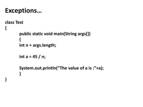 Excception Handling PPT