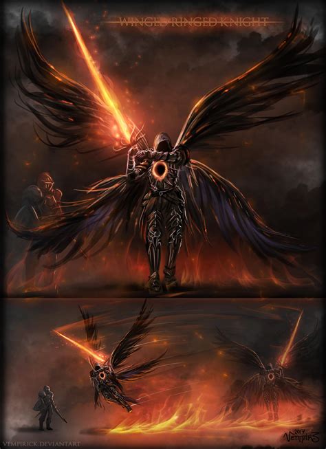 Winged Ringed Knight By Vempirick On Deviantart