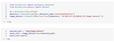 Python How Use A Blob Container Folder In Azure Ml Notebook Stack