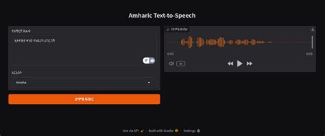Amharic Text To Speech Tts A Hugging Face Space By Snackshell