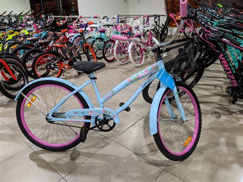 Bicicleta GRIBOM Brisa C Canasto Acero R24 Celeste Rosa Dama