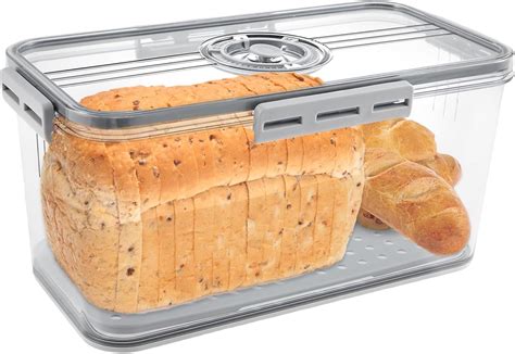Bread Box Sealing Bread Container With Snap Time Recording With Air
