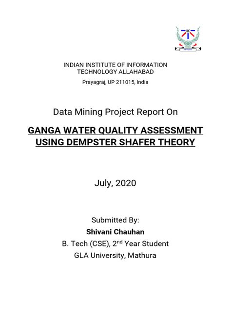 Ganga Water Quality Assessment Pdf