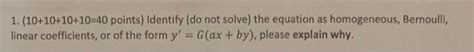 Solved 1 10 10 10 10 40 Points Identify Do Not Solve