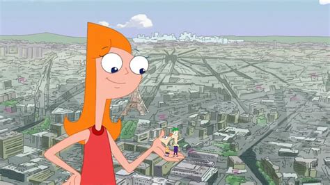 Giant Candace Holds Phineas Ferb Paris By Jedipat On Deviantart