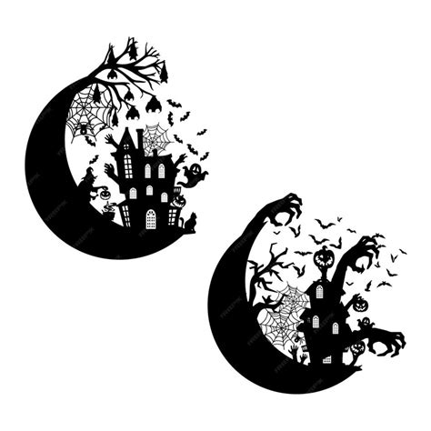 Premium Vector Happy Halloween Vector Design Element Set Isolated On