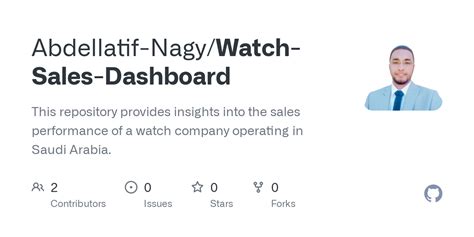 GitHub Abdellatif Nagy Watch Sales Dashboard This Repository