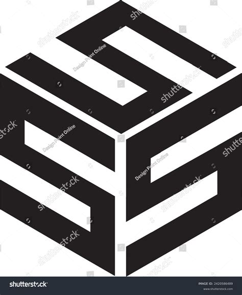 Sss Polygon Icon Symbol Vector File Stock Vector Royalty Free