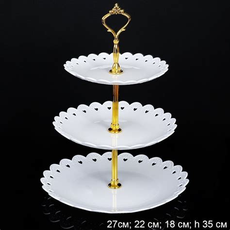 Ваза для фруктов 3 х ярусная Пластик купить на Ozon по низкой цене 1749712380