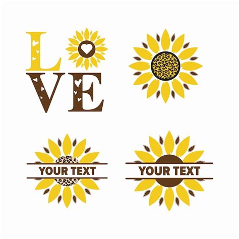 Premium Vector Sunflower Vector Bundle