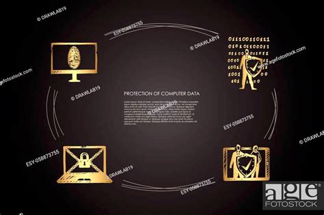 Protection Of Computer Data Cipher Fingerprint Code Password