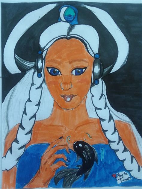 Yue Drawing From Avatar The Last Airbender