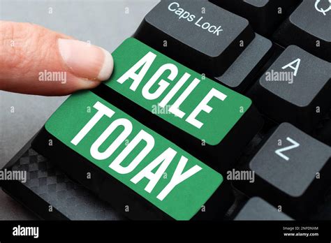 Hand Writing Sign Agile Business Idea Particular Approach To Project