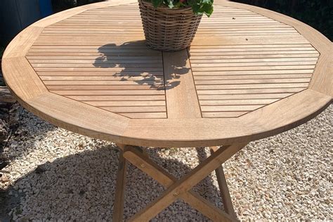 Ronde Inklapbare Tuintafel Maxiteak