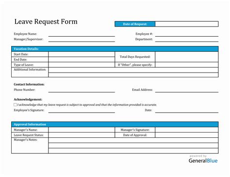 Free Excel Request Form Templates