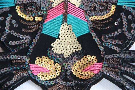 Leopard Sequined Applique Patchpaillette Patchsequins Patch Etsy
