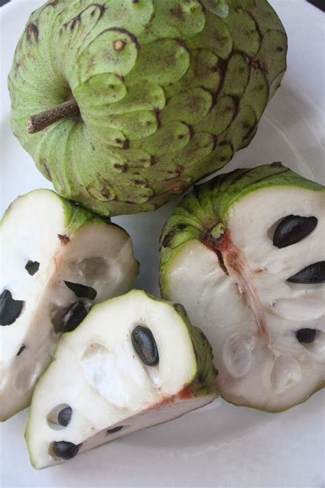6 Health Benefits Of Cherimoya Fruit Sliced Cherimoya Fruit Fresh