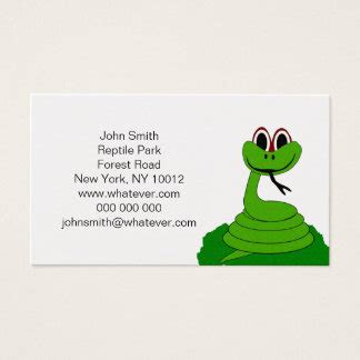 Snake Business Cards Templates Zazzle