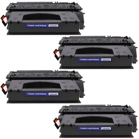 HP 49X / Q5949X (4-pack) Black Toner Cartridges | TomatoInk