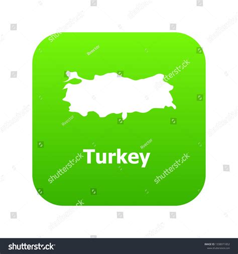 Turkey Map Icon Simple Illustration Turkey Stock Vector Royalty Free
