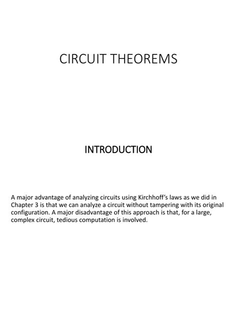 Module 4 Circuit Theorems Pdf Electrical Network Linearity