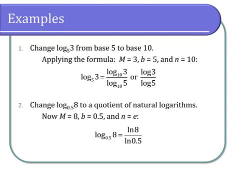 65 Logarithmic Properties Ppt