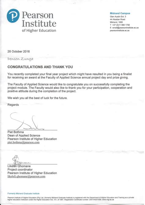 Project Letter Pdf