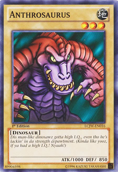 Anthrosaurus Yu Gi Oh Wiki Fandom