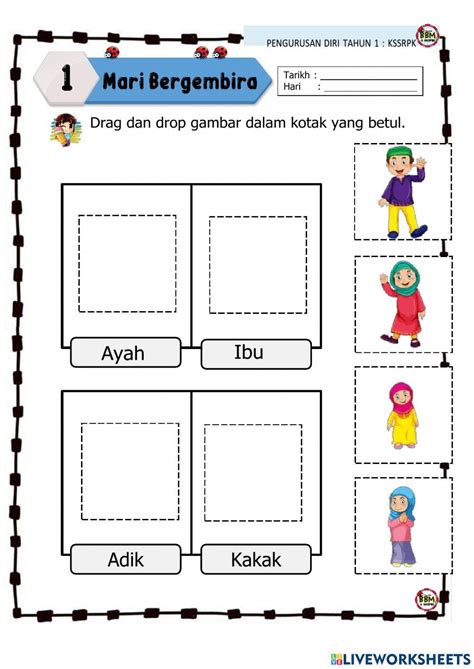 Keluarga Saya 1468755 Normahsksi Liveworksheets