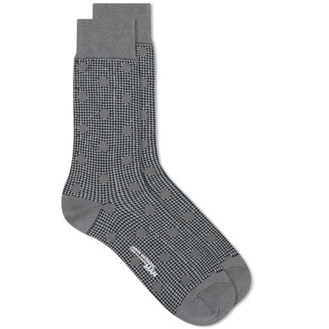 Junya Watanabe Man Houndstooth Dot Sock Junya Watanabe