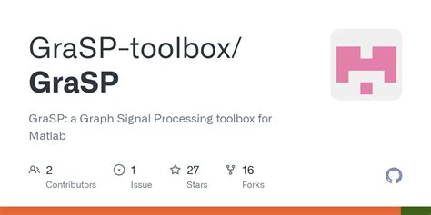 Github Grasp Toolboxgrasp Grasp A Graph Signal Processing Toolbox
