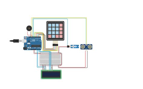 Circuit Design Iot Sce Door Lock System Tinkercad