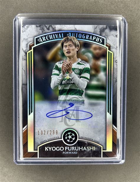 直筆サインカード 古橋 亨梧 2022 23 Topps Uefa Museum Collection Kyogo Furuhashi